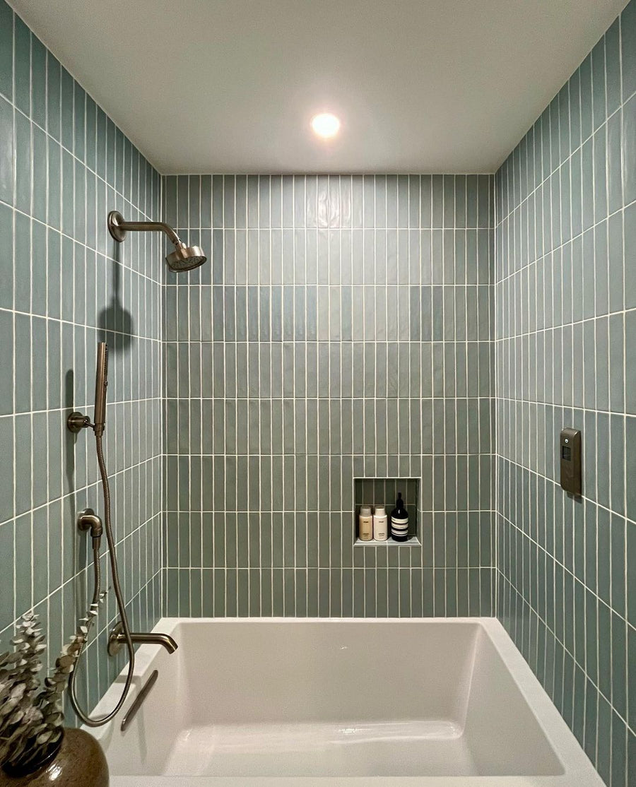 Undulated Subway Tile - Cemento Collection