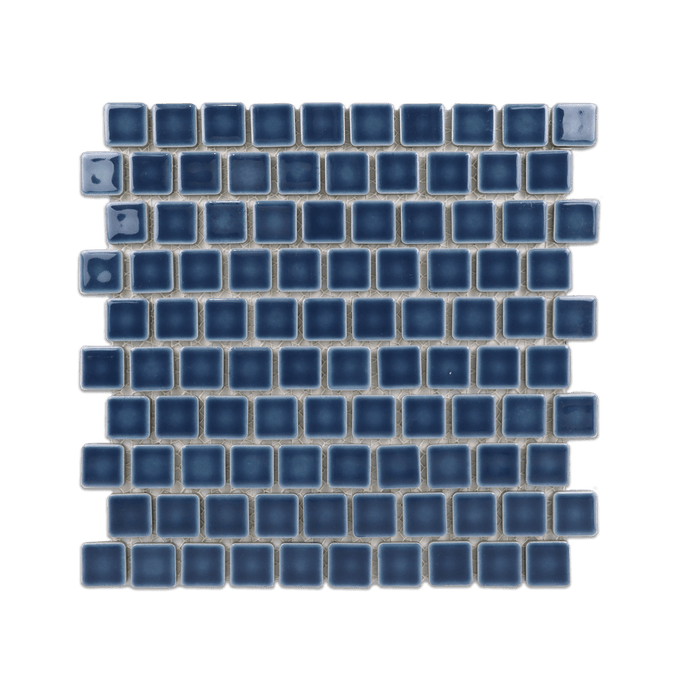 1x1 Navy Blue Pool Mosaic Tile | Cemento Collection - Cemento Collection