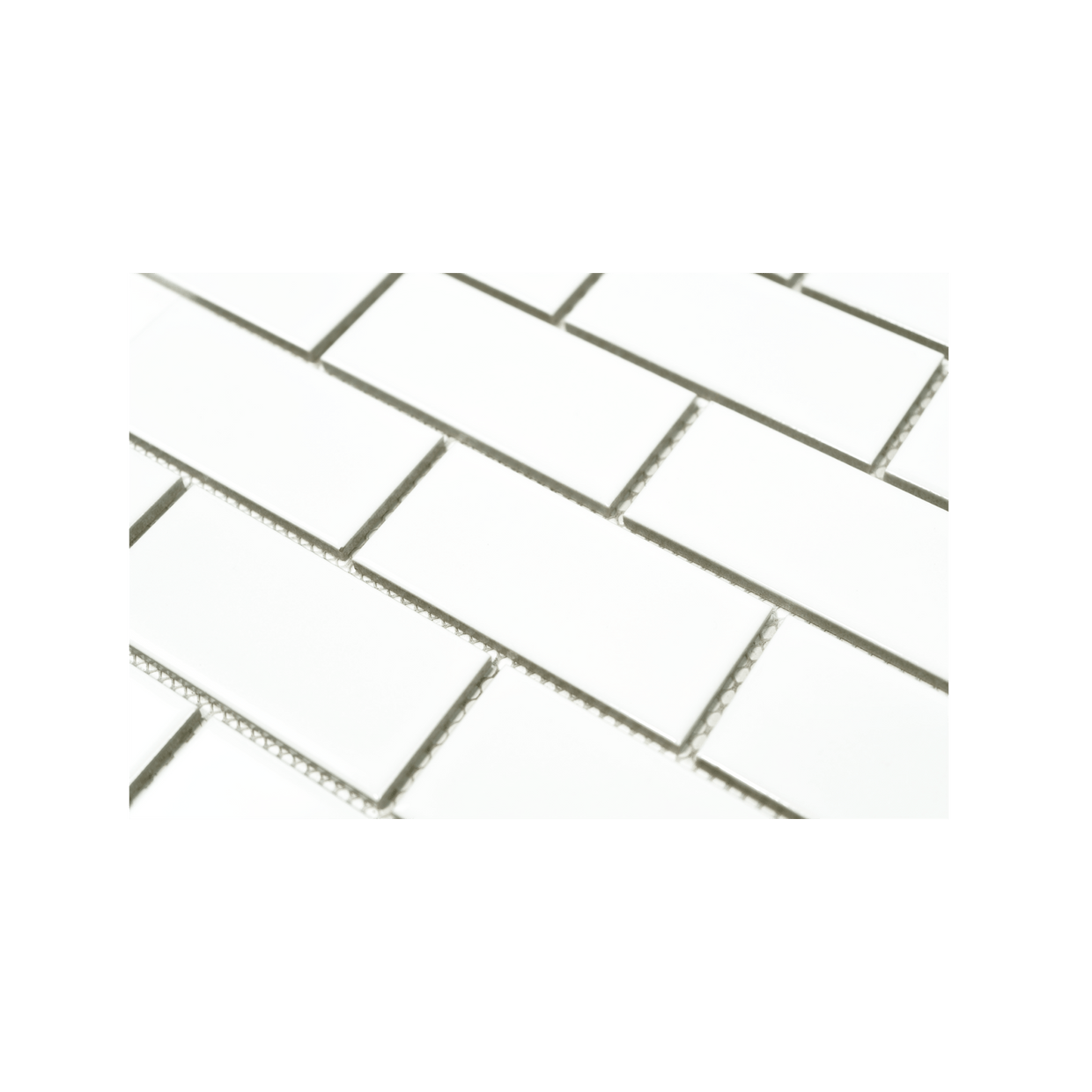 2x4 White Brick Mosaic Tile | Cemento Collection - Cemento Collection