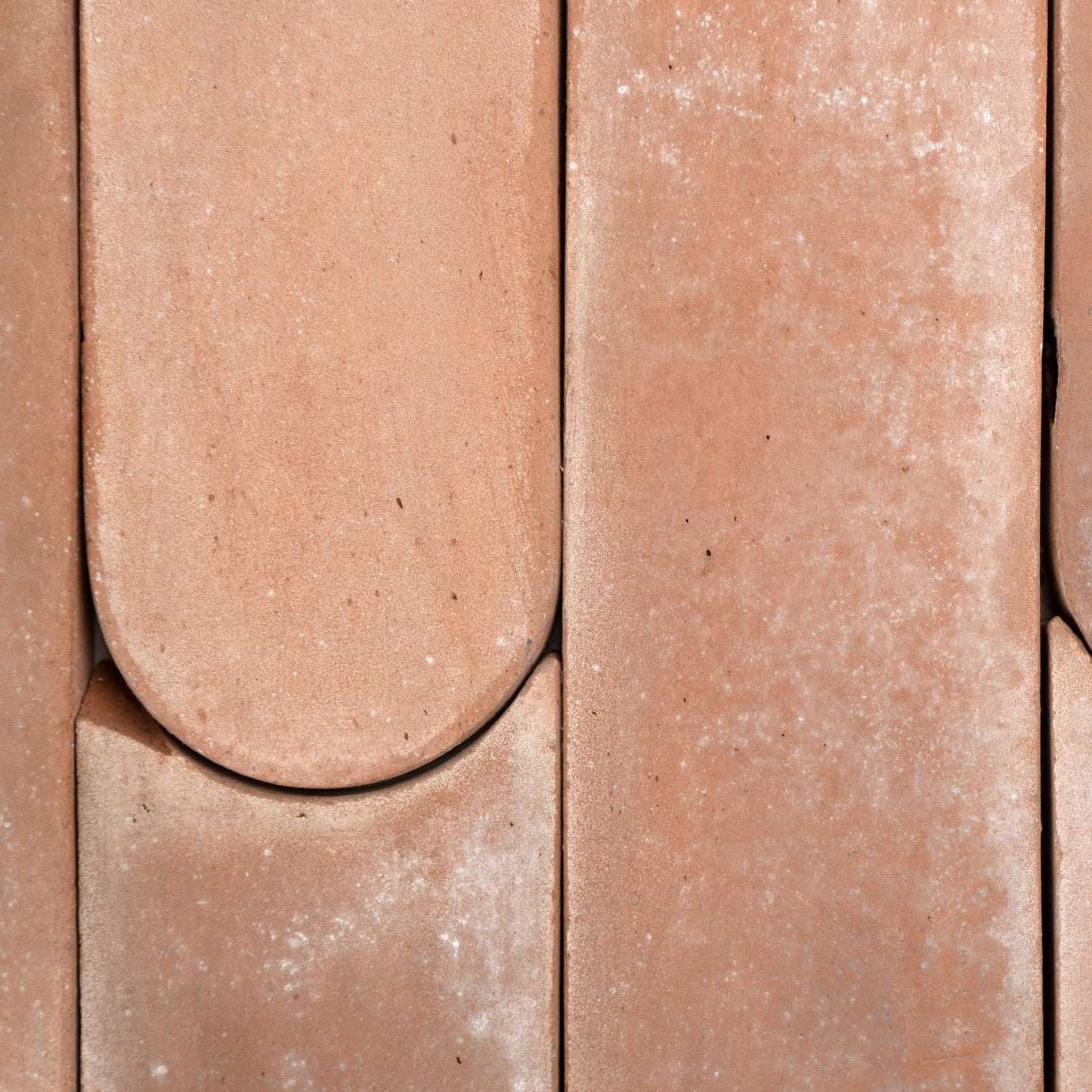 3x10 Mooncut Rectangle Red Terracotta Tile - Cemento Collection