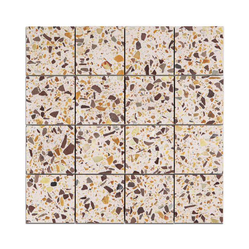 Butter Cream Terrazzo Tile - Cemento Collection