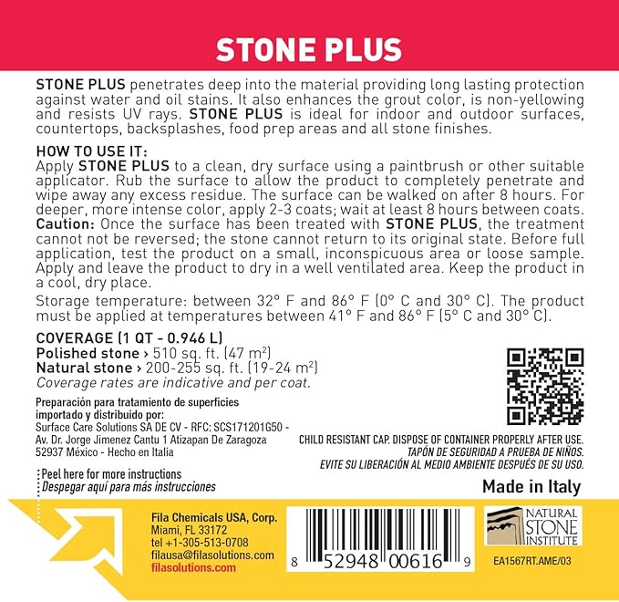 Matte Finish Penetrating Stone Enhancer - Cemento Collection