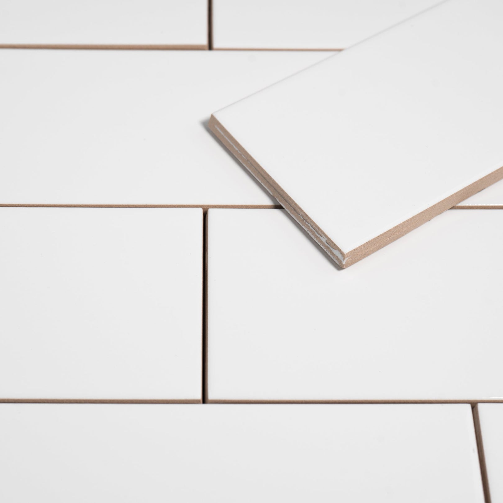 Basics Subway Pure White 3x6 Glossy Ceramic Tile | Cemento Collection ...