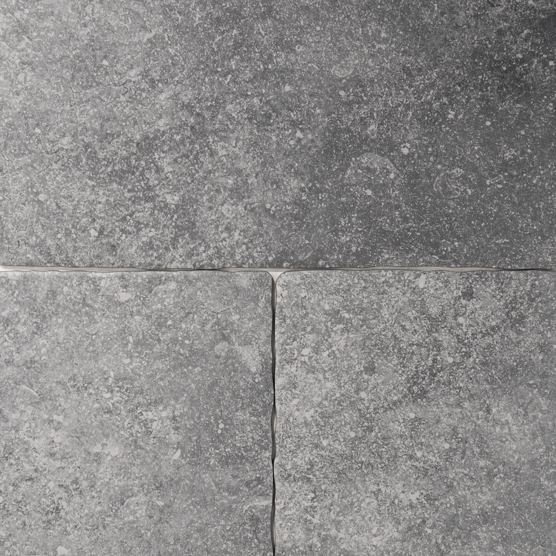 Belgian Bluestone Grey Tumbled Porcelain Tile 12x20 | Cemento ...