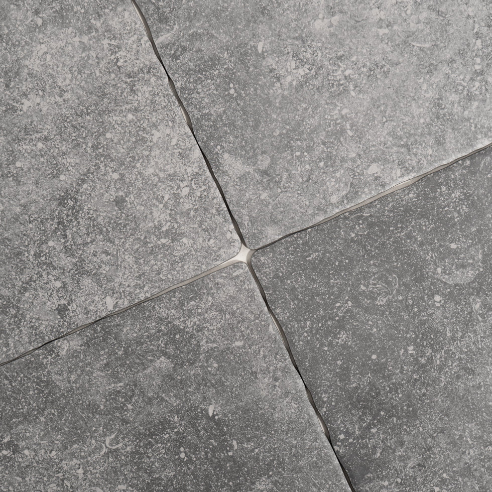 Belgian Bluestone Grey Tumbled Porcelain Tile 12x20 | Cemento ...