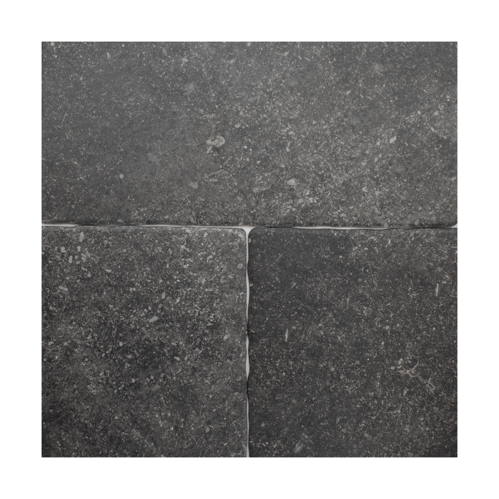 Belgian Bluestone Tumbled Naturalle Porcelain Tile 12x20 | Cemento Collection - Cemento Collection