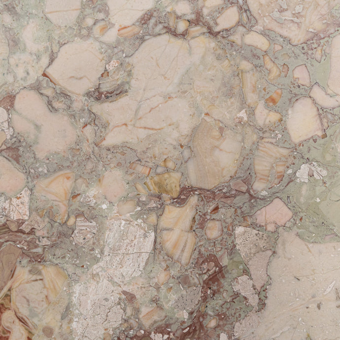 Botticelli Breccia Rose Marble Honed Slab - Cemento Collection