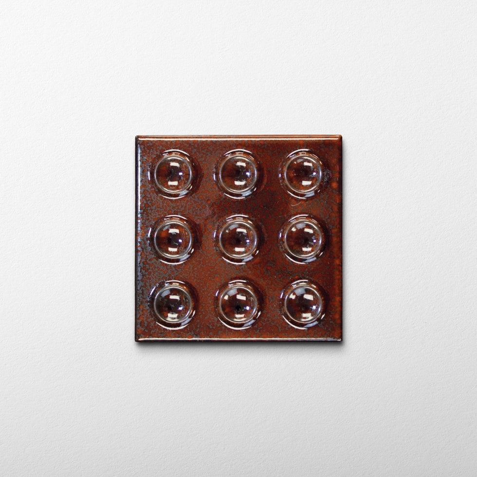 Red Ceramic Tile 4x4 Square - Cemento Collection
