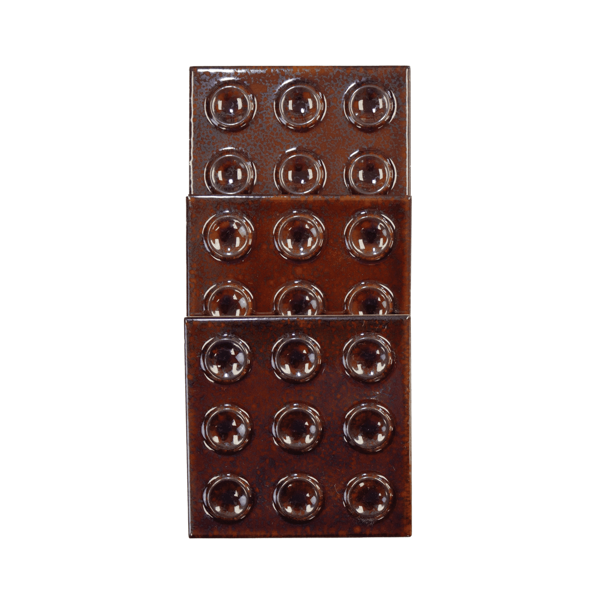 Bubble 4x4 Square Saffron Red Ceramic Tiles | Cemento Collection ...