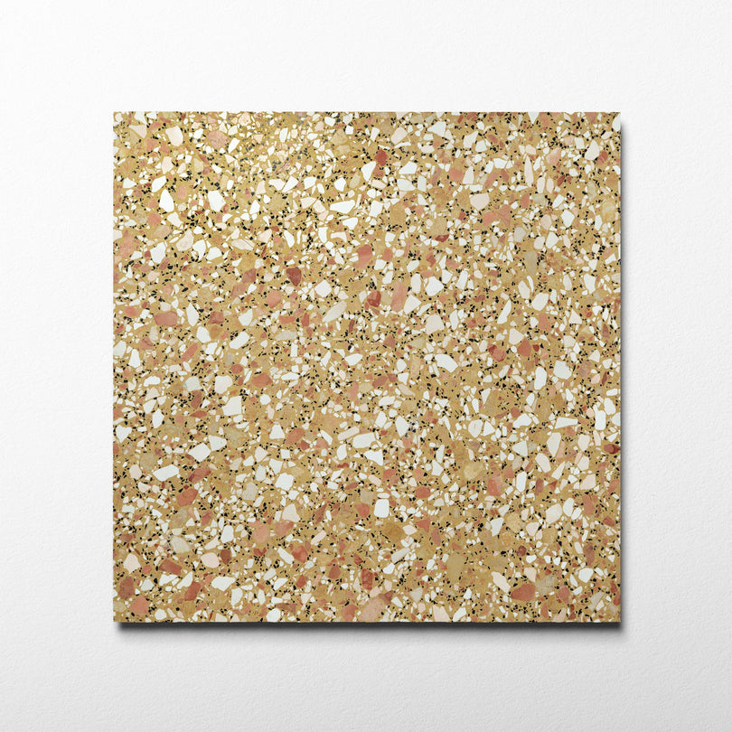 Budelli Cognac 16x16 Terrazzo Tile | Cemento Collection - Cemento ...