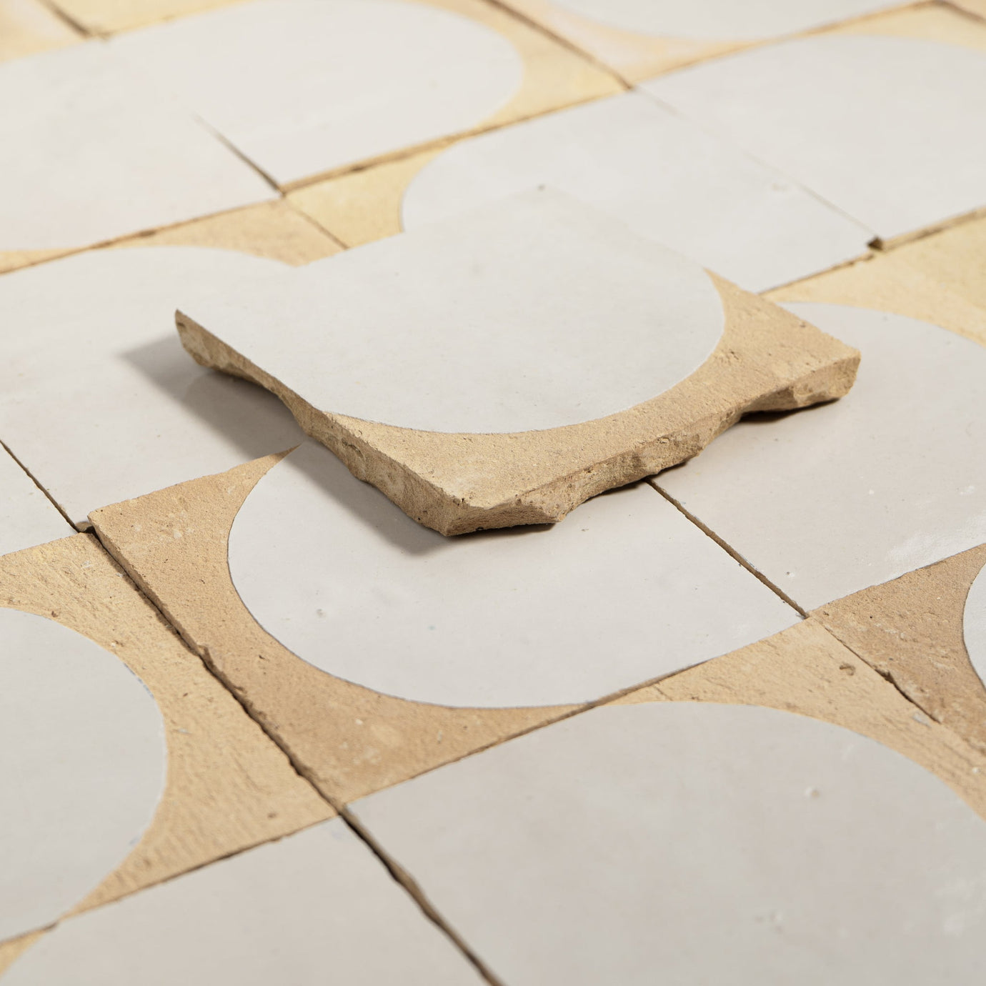 Off-White Zellige Tile 4x4 - Cemento Collection