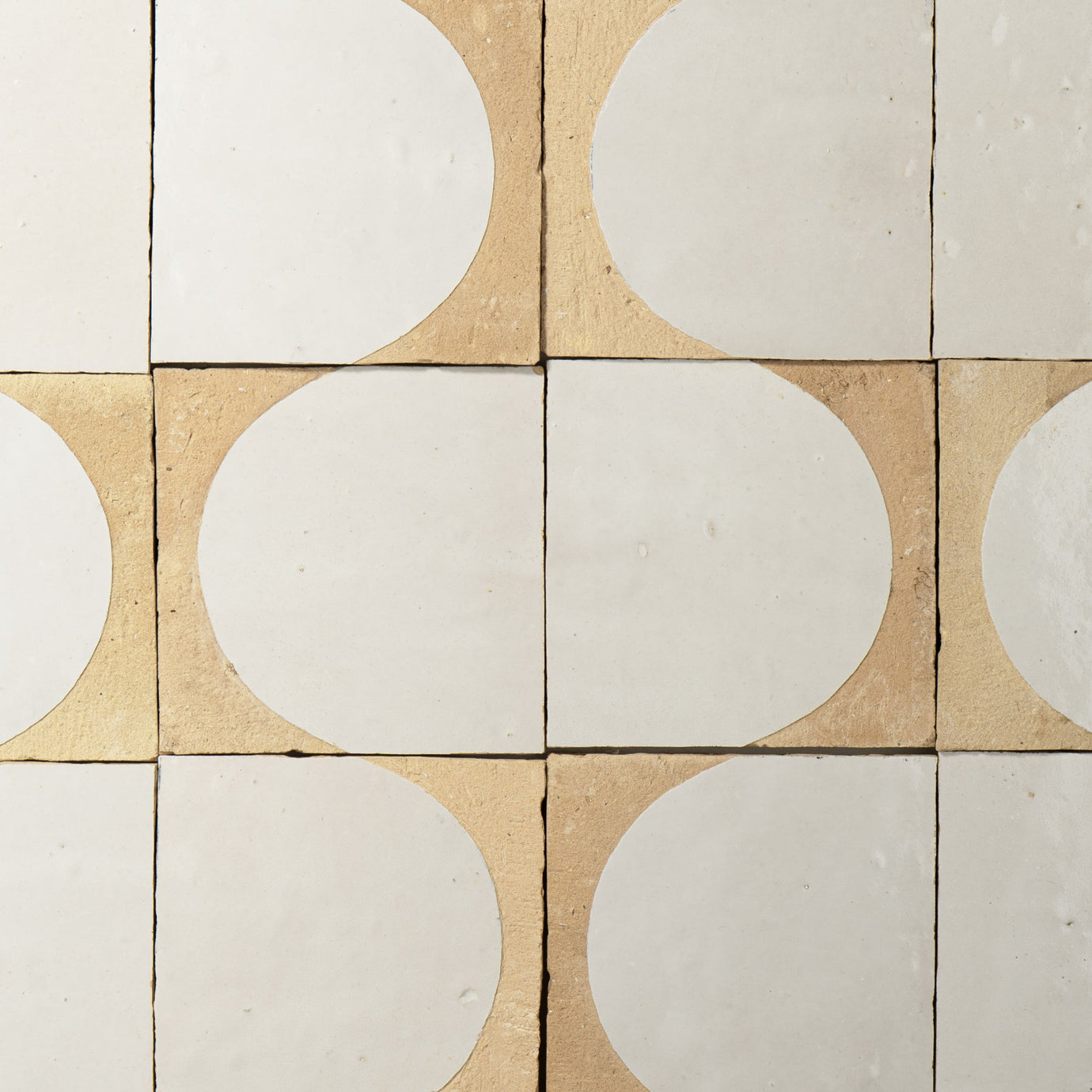 Off-White Zellige Tile 4x4 - Cemento Collection