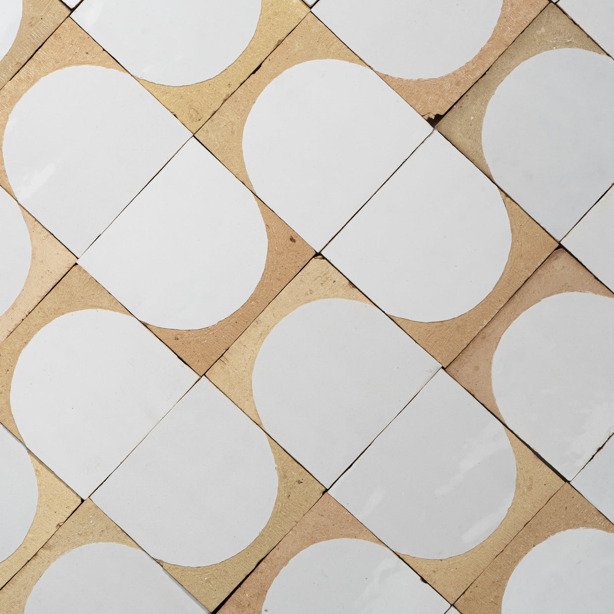 Snow White Zellige Tile 4x4 - box - Cemento Collection
