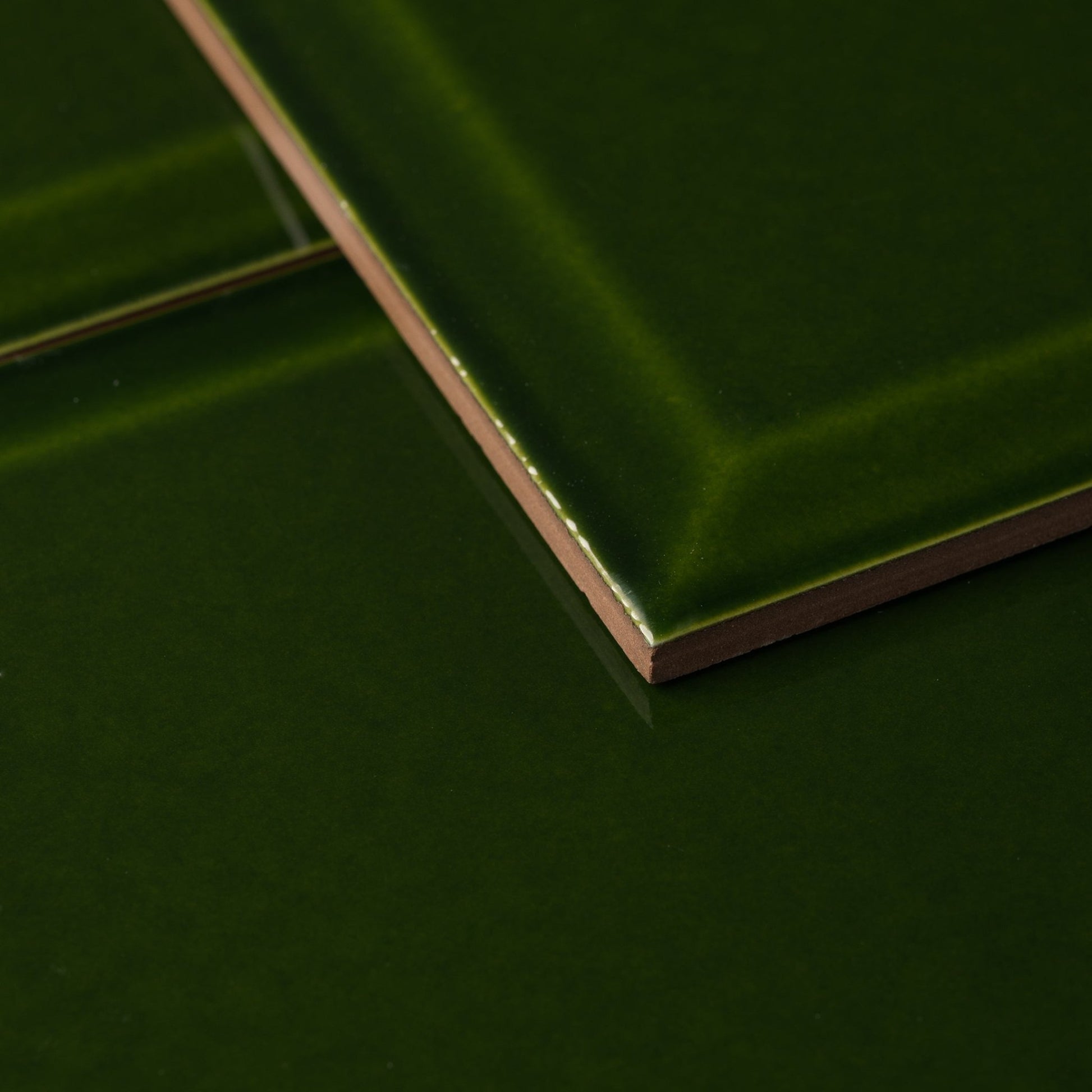 Emerald Green 6x6 Bevelled Tile | Cemento Collection - Cemento Collection