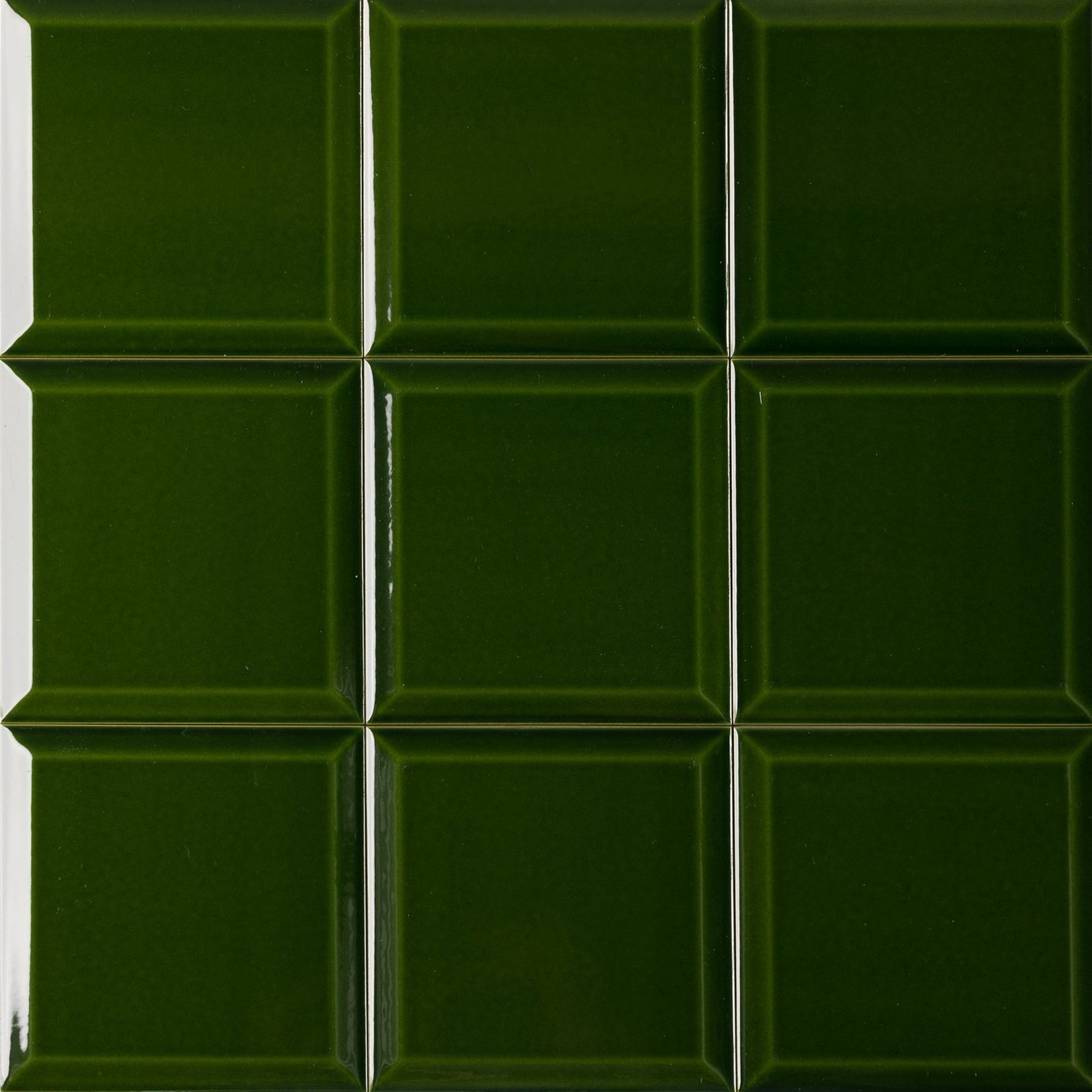 Emerald Green 6x6 Bevelled Tile | Cemento Collection - Cemento Collection