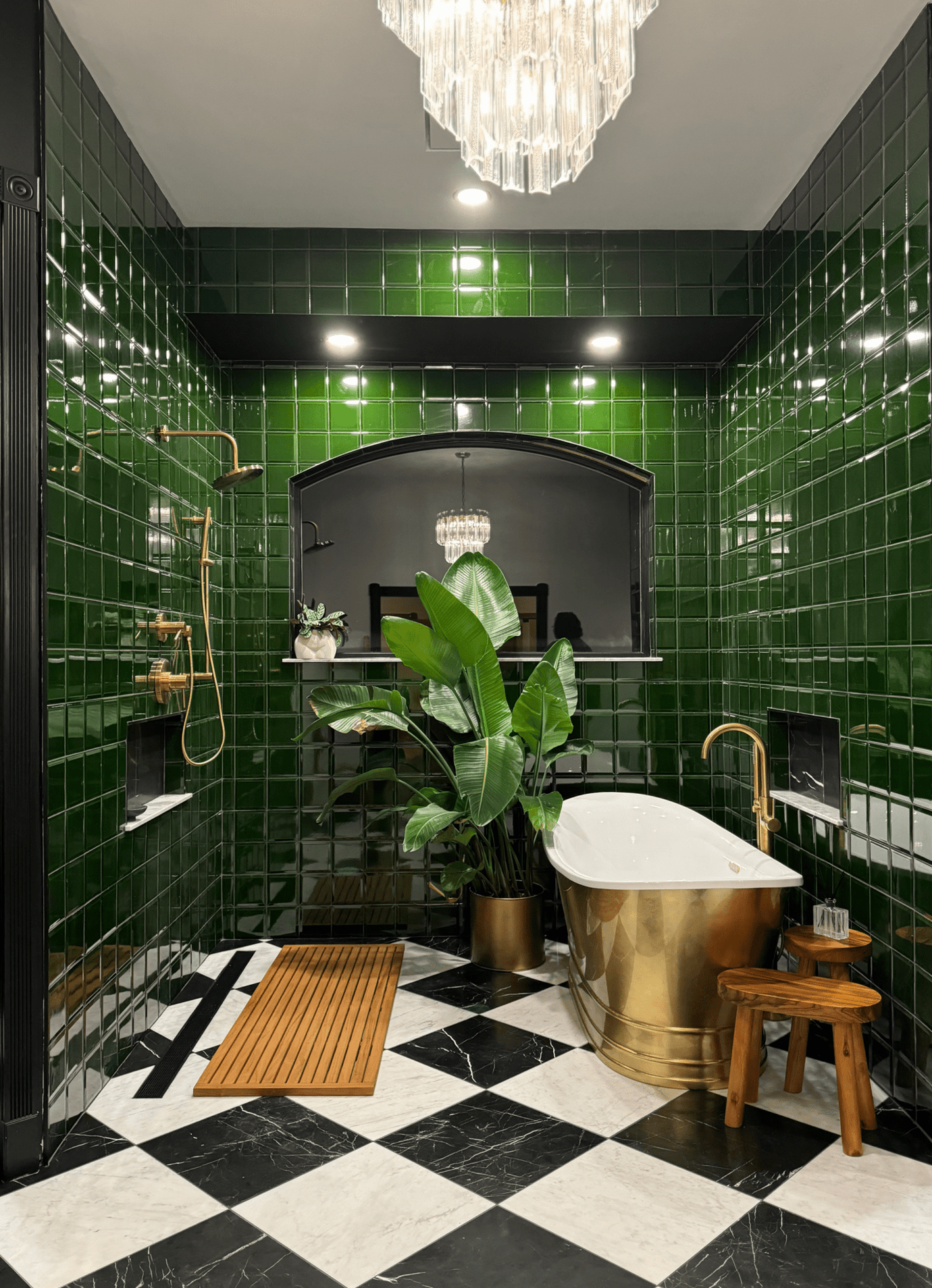 Emerald Green 6x6 Bevelled Tile | Cemento Collection - Cemento Collection