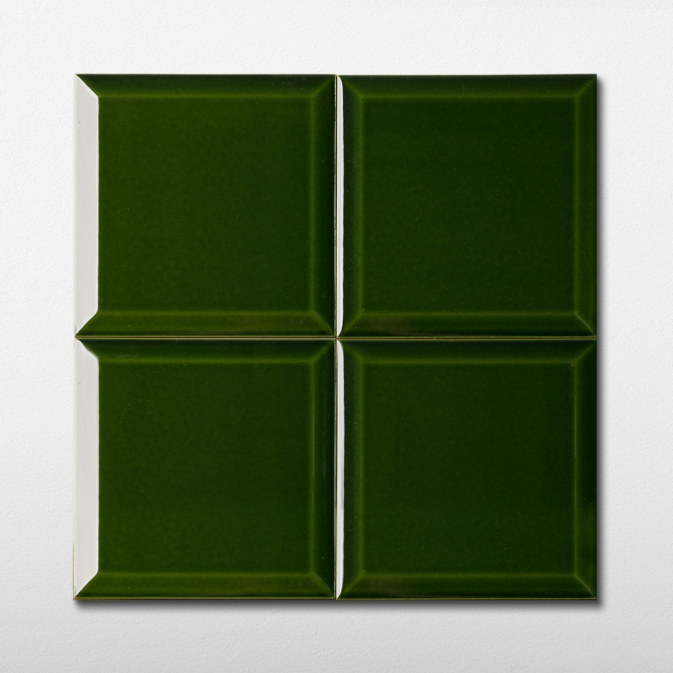 Emerald Green 6x6 Bevelled Tile | Cemento Collection - Cemento Collection