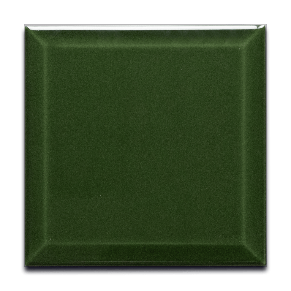 Emerald Green 6x6 Bevelled Tile | Cemento Collection - Cemento Collection
