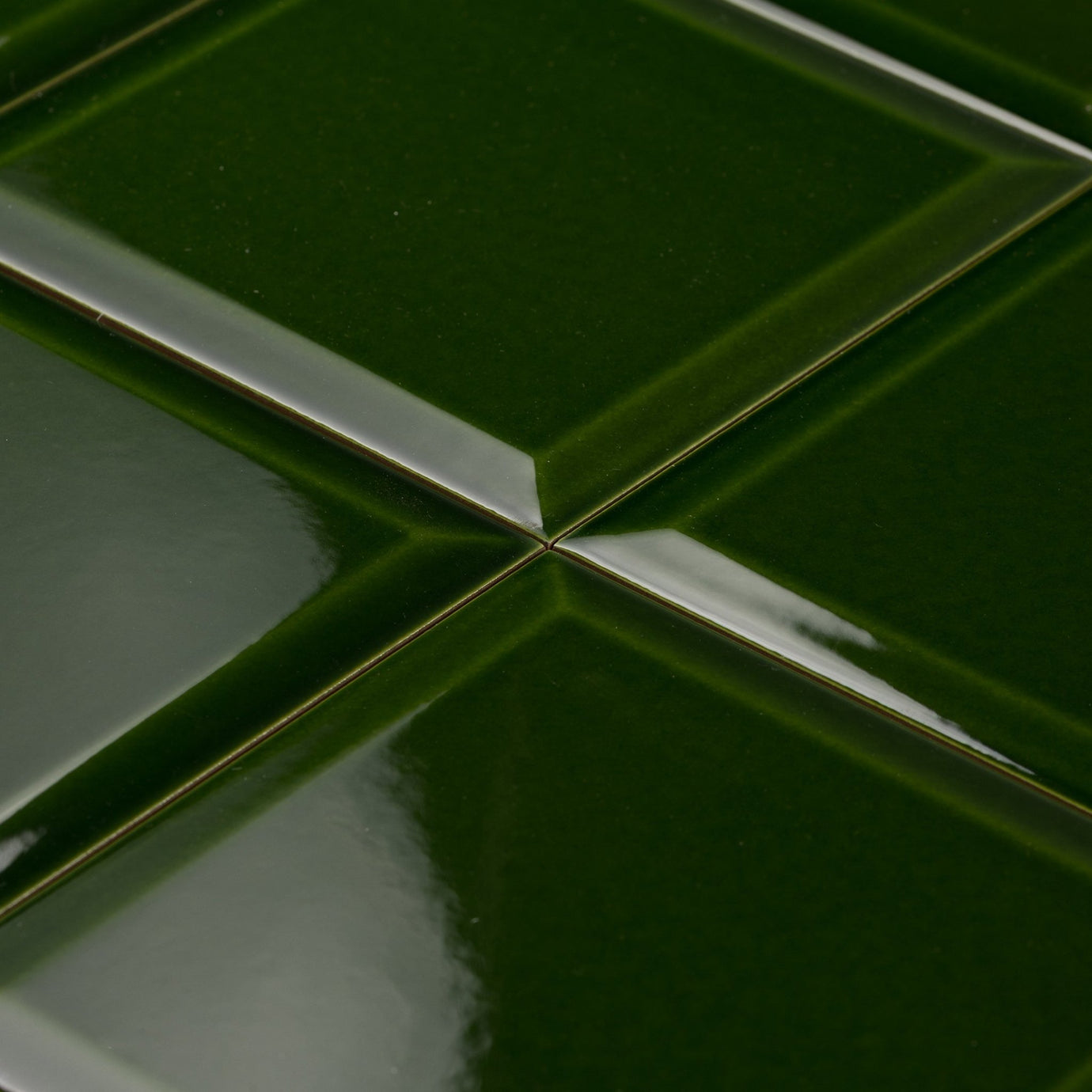 Emerald Green 6x6 Bevelled Tile | Cemento Collection - Cemento Collection