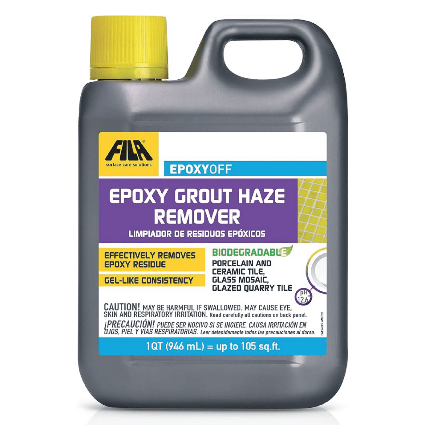 FILA Epoxy Off - Epoxy Grout Haze Remover - 1 Qt (946 mL) = (up to 108 ...