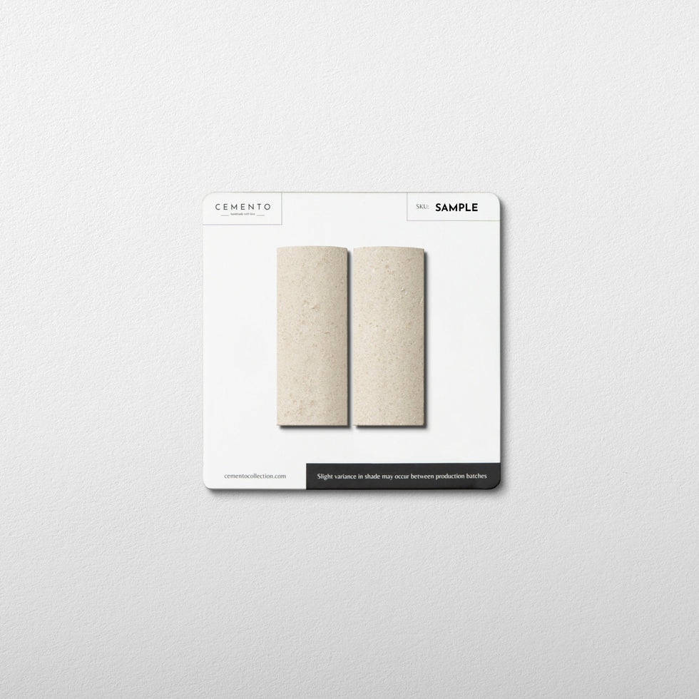 Fluted Beige Limestone Honed Mosaic Tile | Cemento Collection - Cemento ...