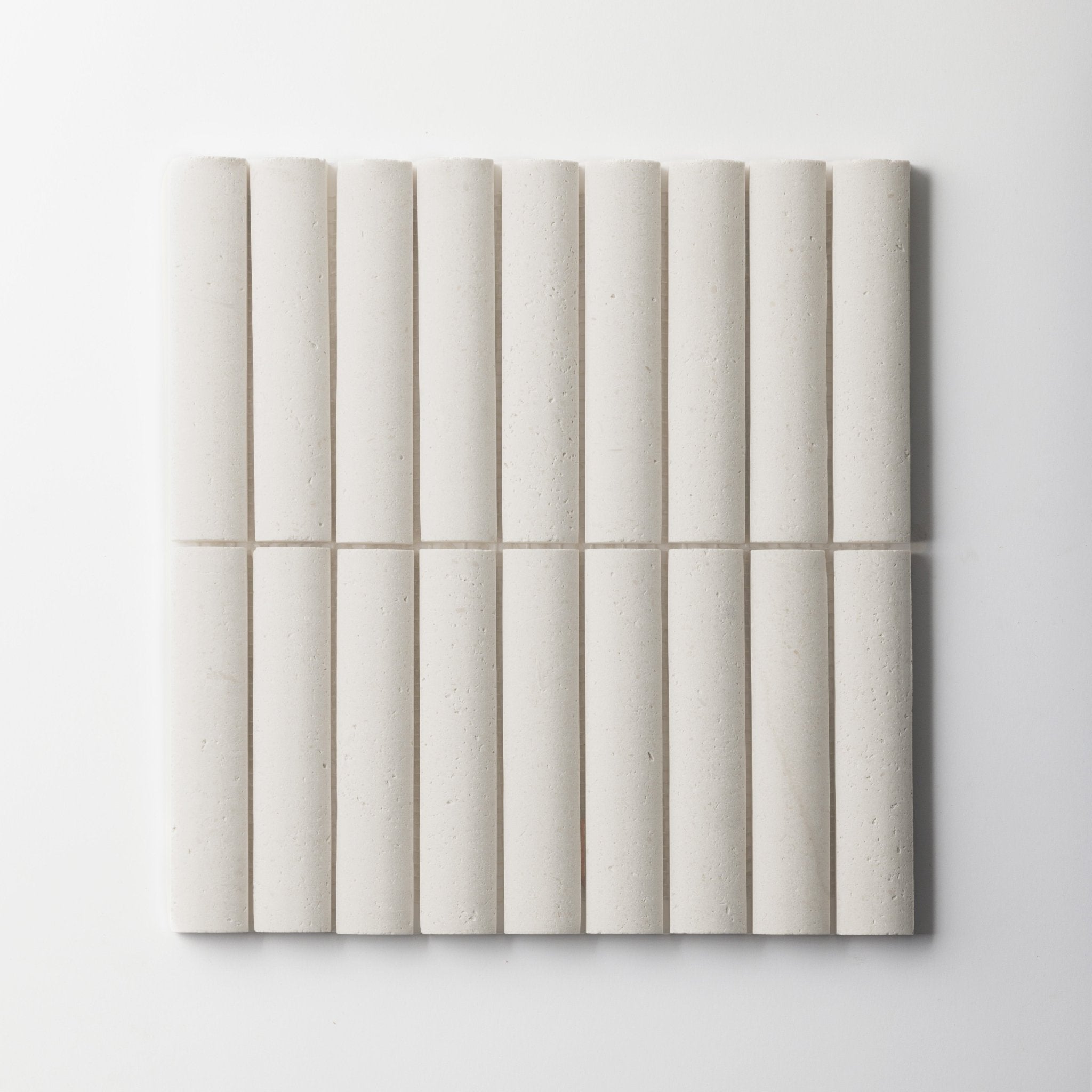 Fluted Beige Limestone Honed Mosaic Tile | Cemento Collection - Cemento ...