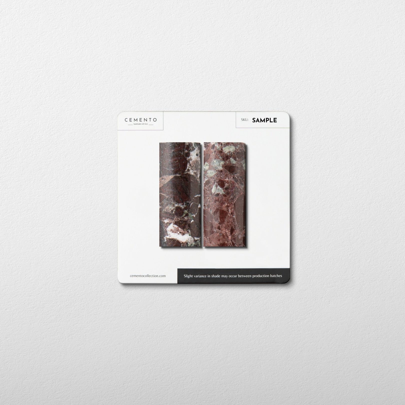 Fluted Rosso levanto Marble Polished Mosaic Tile | Cemento Collection ...