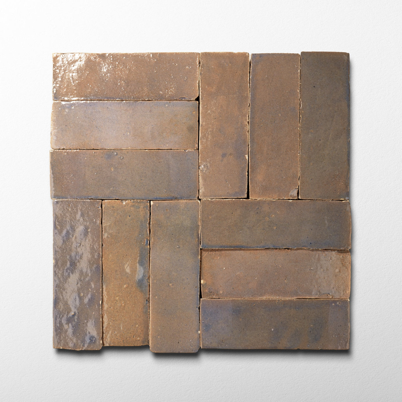 Handmade Moroccan Zellige 2x6 Aubergine Bejmat Terracotta Tile ...