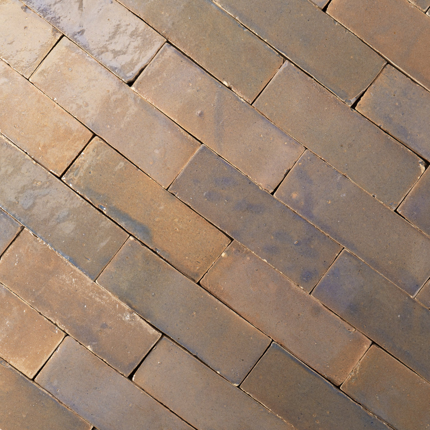 Handmade Moroccan Zellige 2x6 Aubergine Bejmat Terracotta Tile ...
