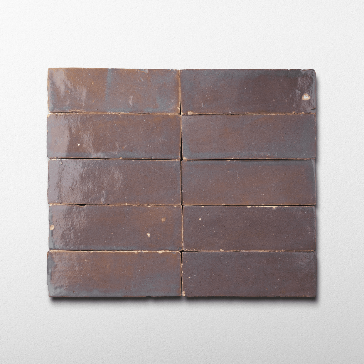 Handmade Moroccan Zellige 2x6 Aubergine Bejmat Terracotta Tile ...