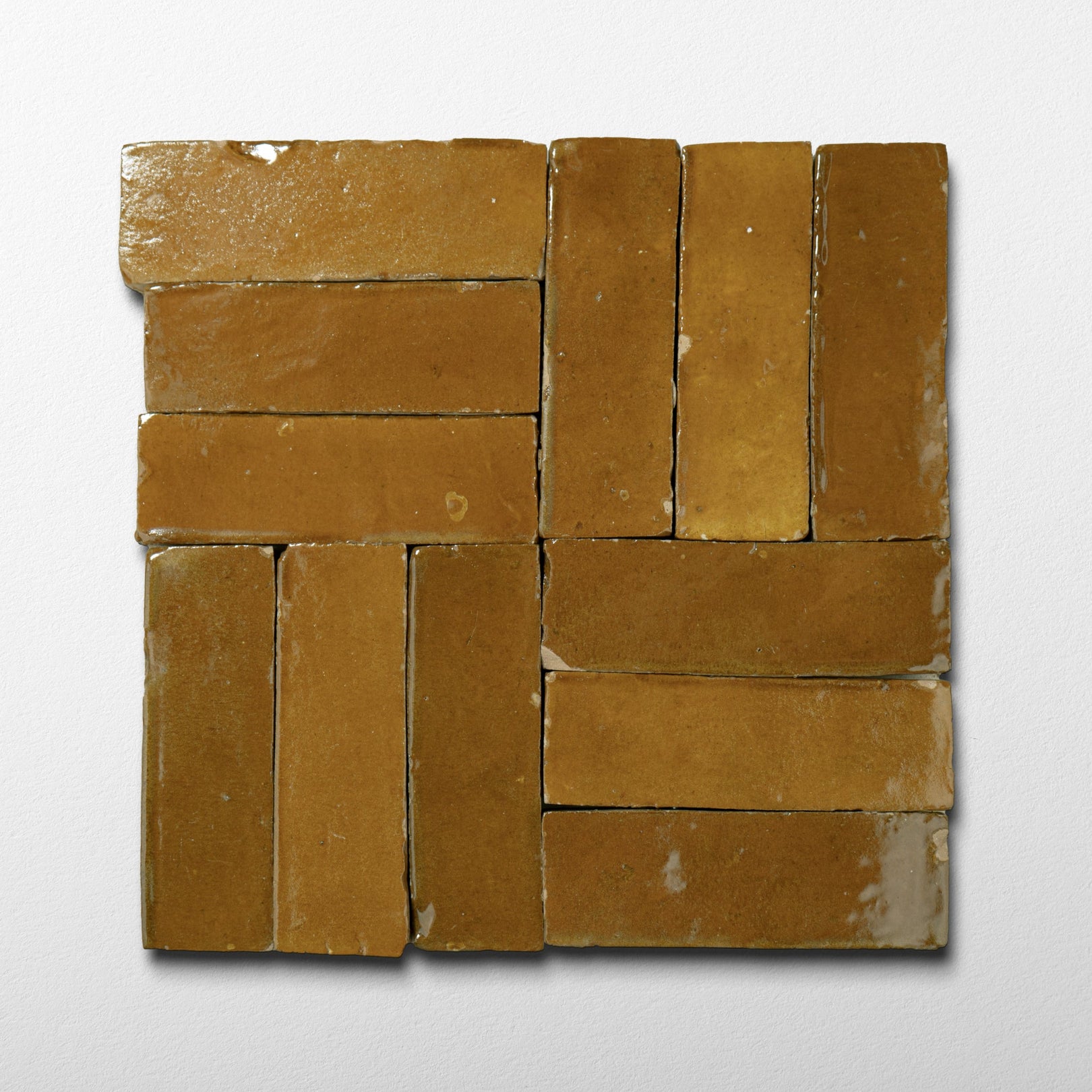 Handmade Moroccan Zellige 2x6 Cognac Brown Terra cotta Tile - Cemento ...