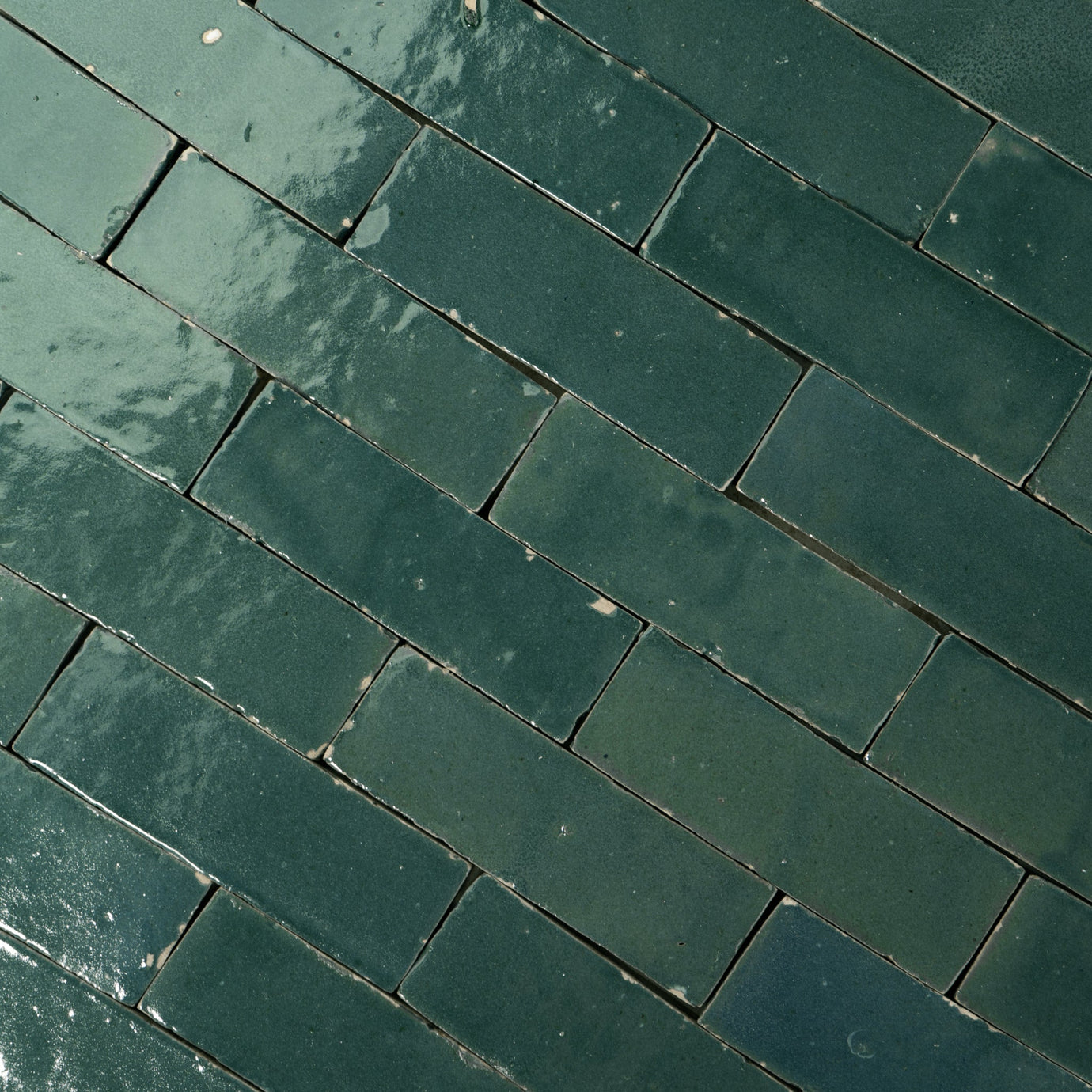 Green Zellige Tile 2x6 - Cemento Collection