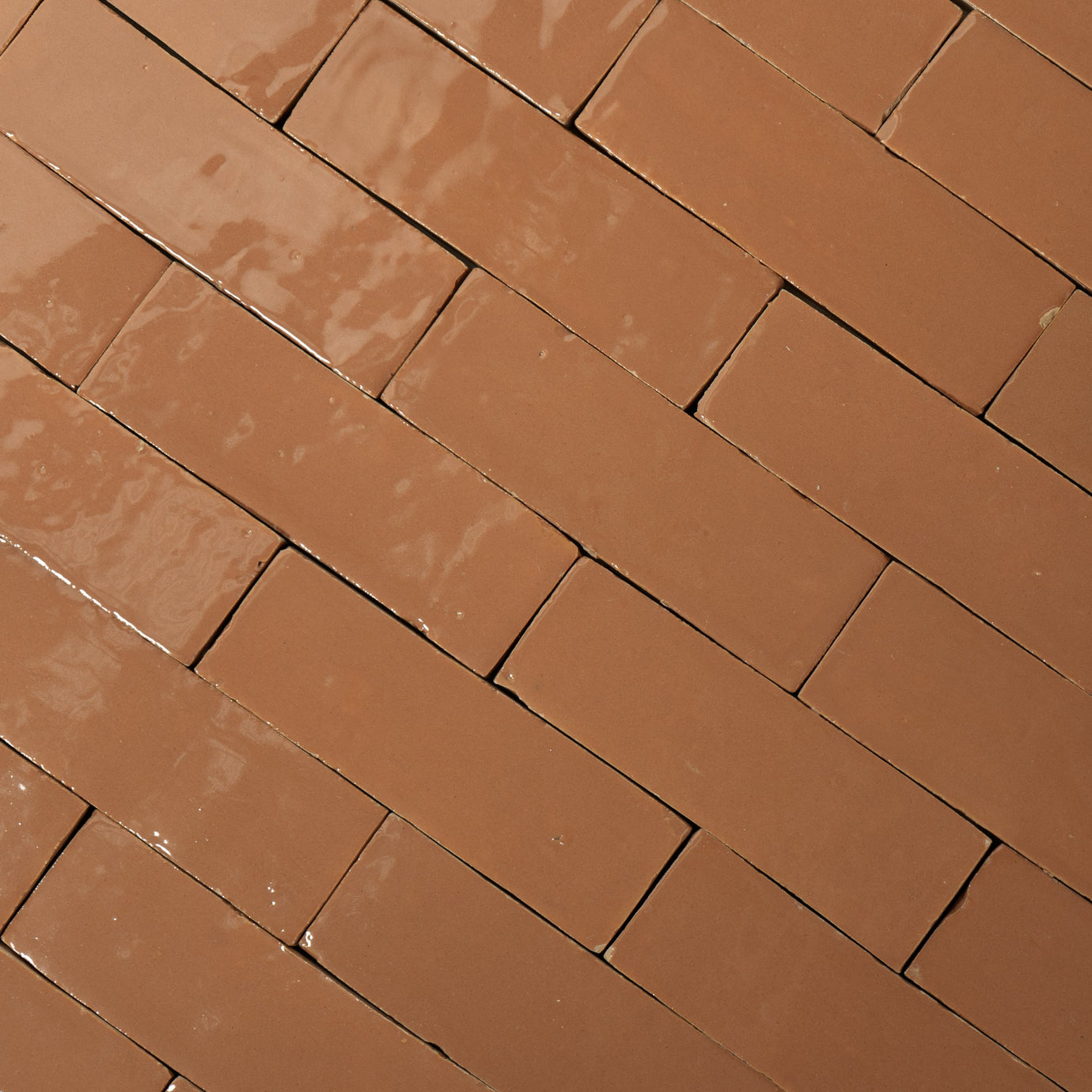 Handmade Moroccan Zellige 2x6 Pink Clay Terracotta Tile | Cemento ...