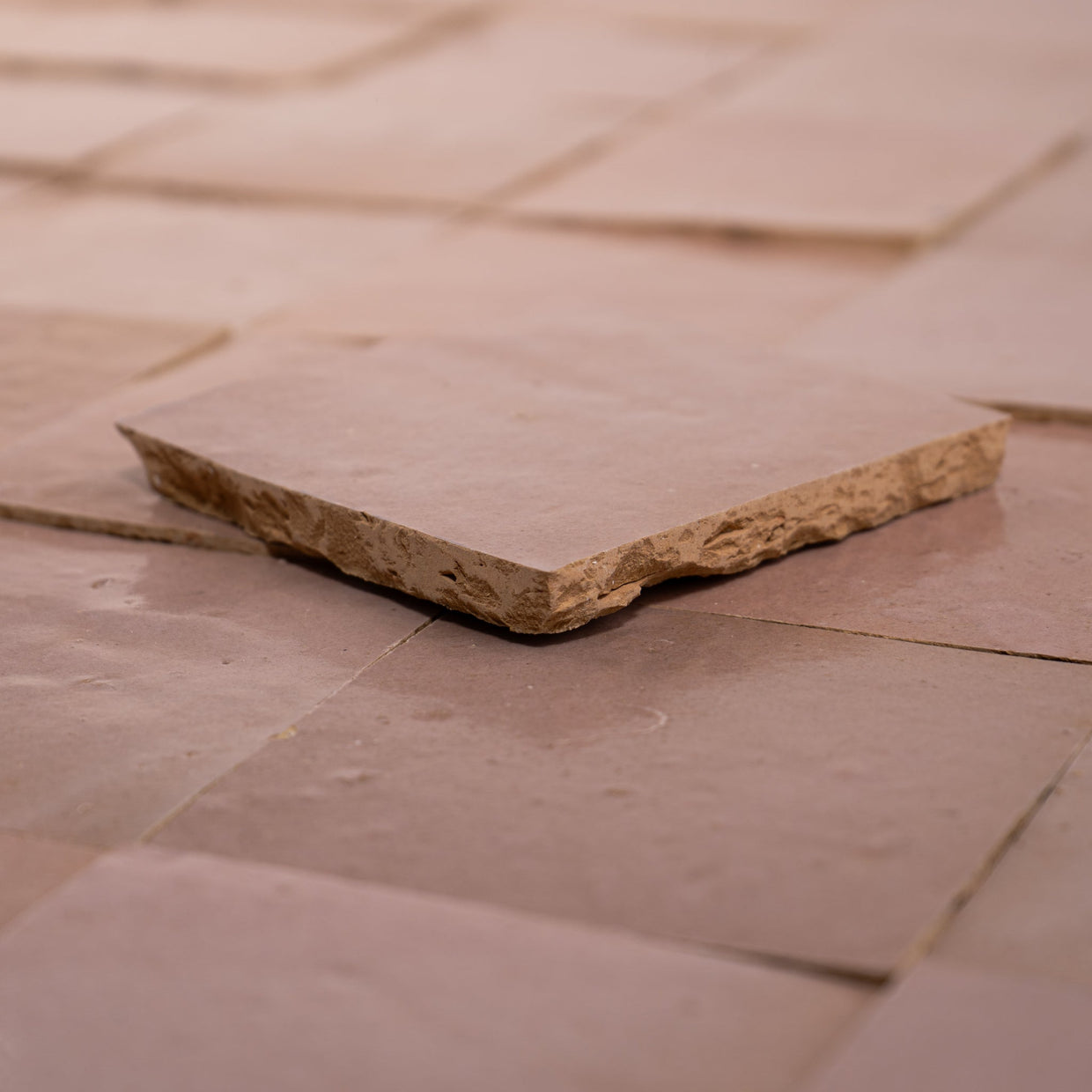 Handmade Moroccan Zellige 4x4 Blush Pink Terracotta Tile | Cemento ...