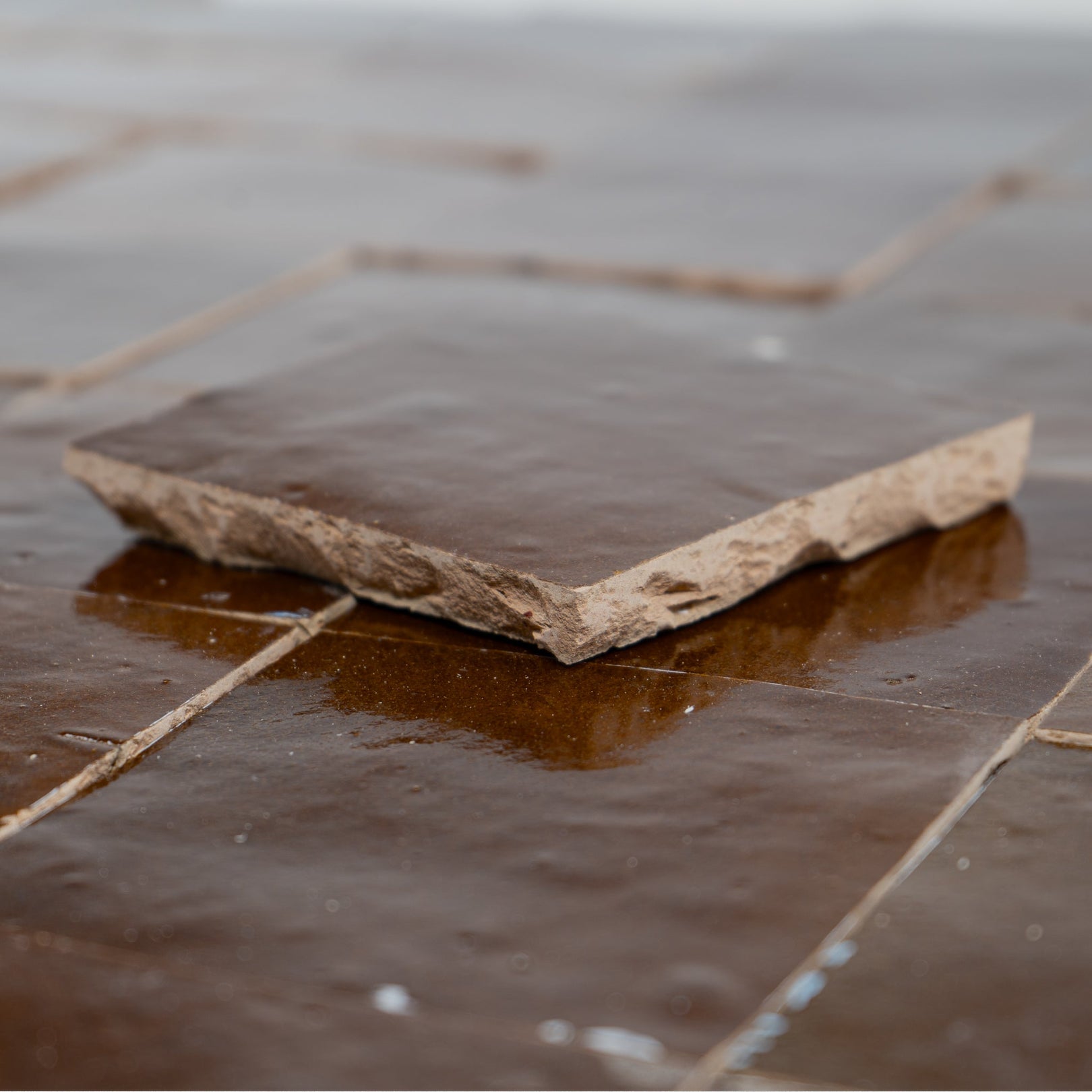 Handmade Moroccan Zellige 4x4 Chocolate Brown Terracotta Tile | Cemento ...