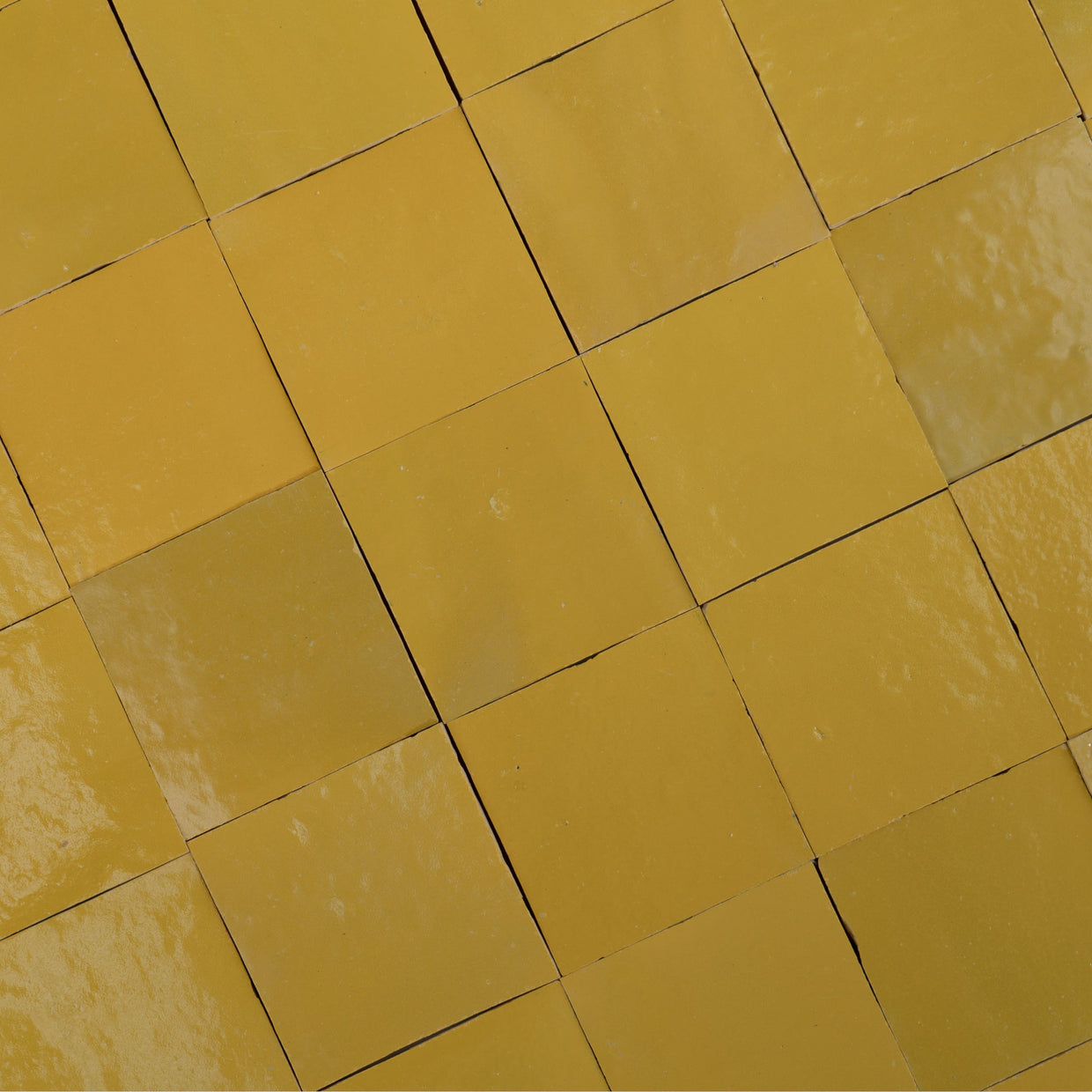 Citron Yellow Zellige Tile 4x4 - Cemento Collection
