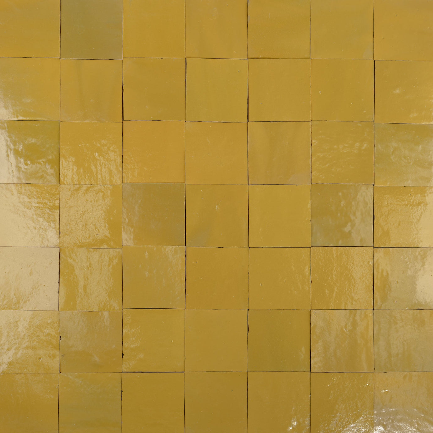 Handmade Moroccan Zellige 4x4 Citron Yellow Terracotta Tile | Cemento ...