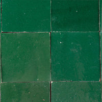 Handmade Moroccan Zellige 4x4 Emerald Green Terracotta Tile | Cemento ...