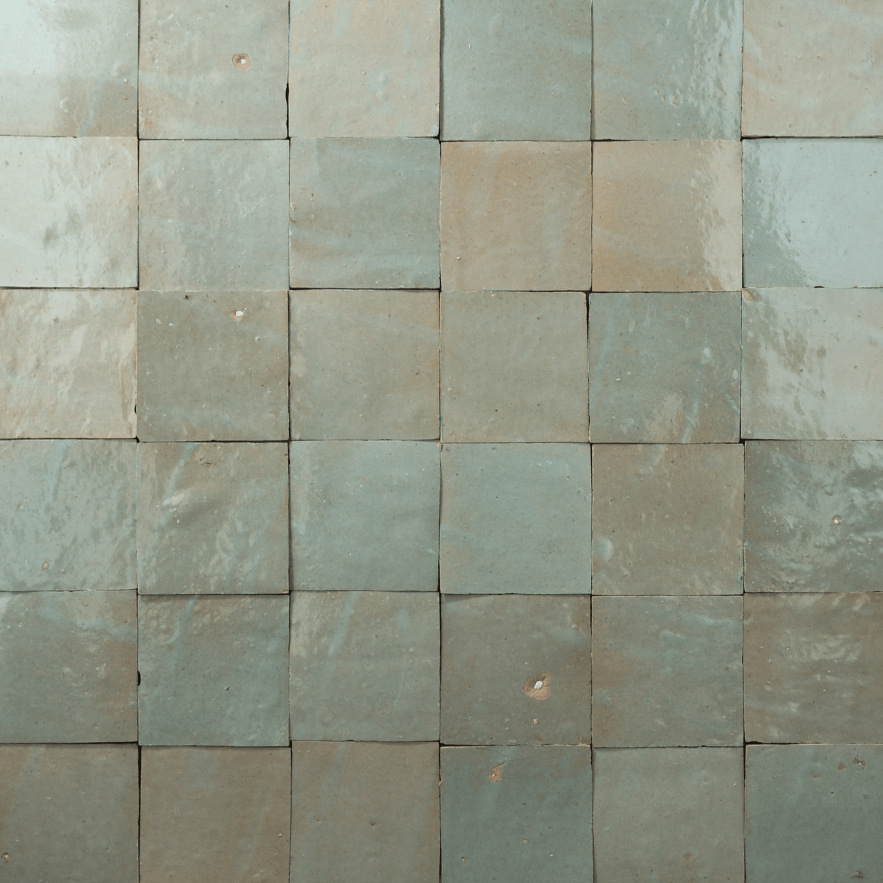 Handmade Moroccan Zellige 4x4 Pale Cucumber Terracotta Tile - Cemento ...