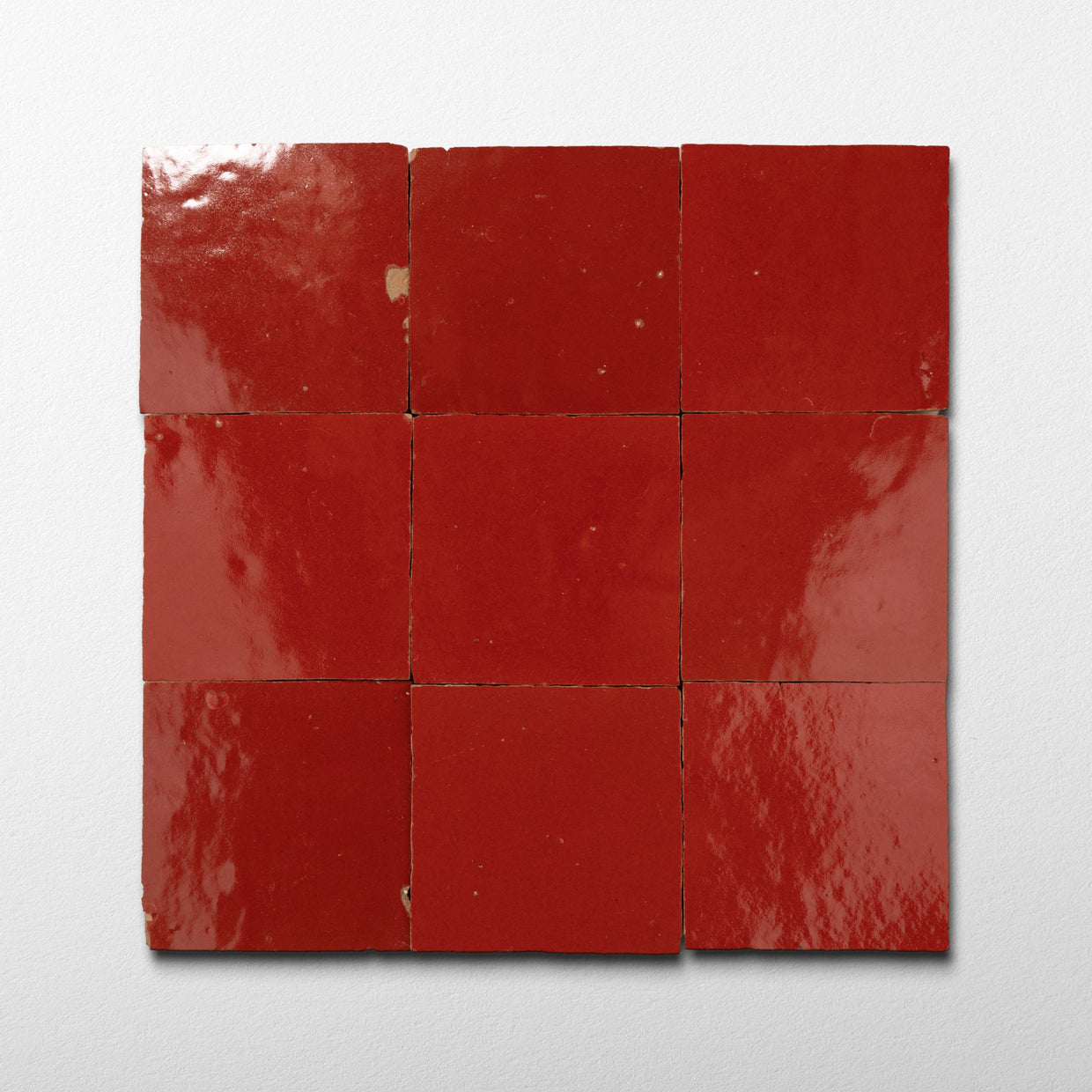 Handmade Moroccan Zellige 4x4 Scarlet Red Terracotta Tile | Cemento ...