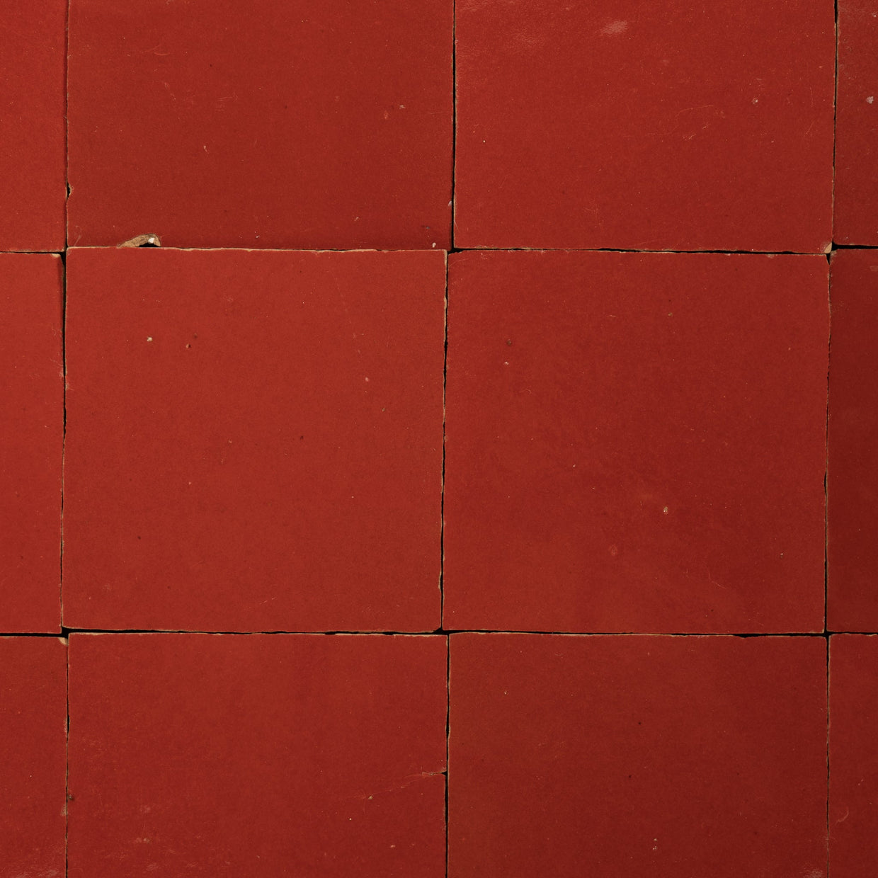 Handmade Moroccan Zellige 4x4 Scarlet Red Terracotta Tile | Cemento ...