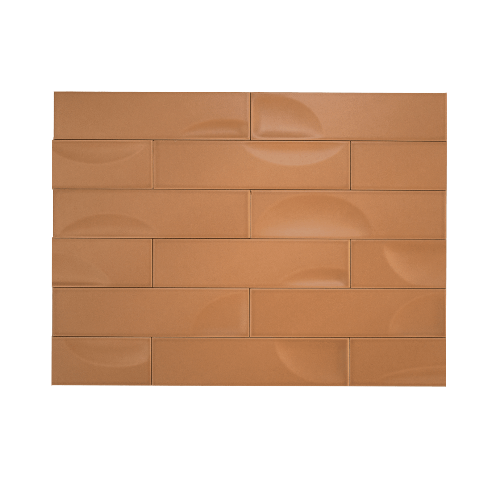 Hoop Wave 2.5x10 Clay Ceramic Tile | Cemento Collection - Cemento ...