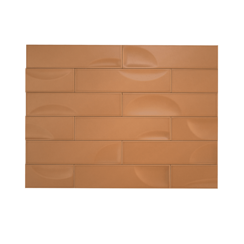 Hoop Wave 2.5x10 Clay Ceramic Tile | Cemento Collection - Cemento ...