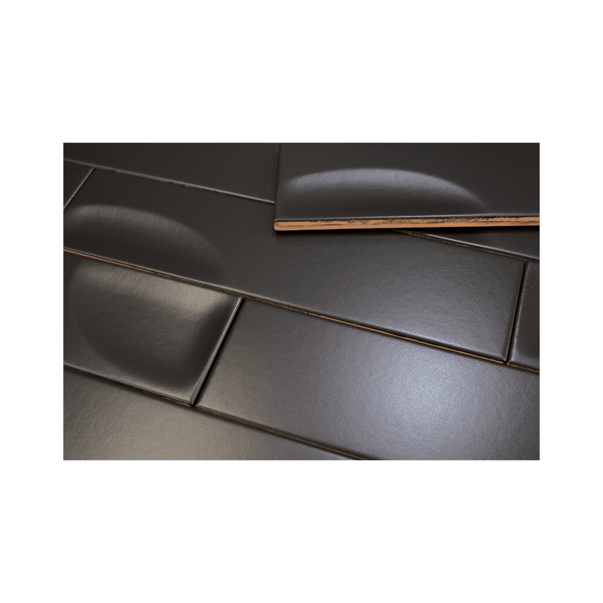 Hoop Wave 2.5x10 Phantom Black Ceramic Tile | Cemento Collection ...