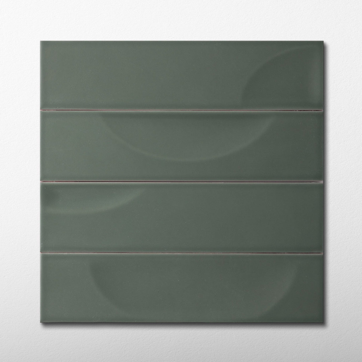 Green Ceramic Tile 2.5x10 Wave - Cemento Collection