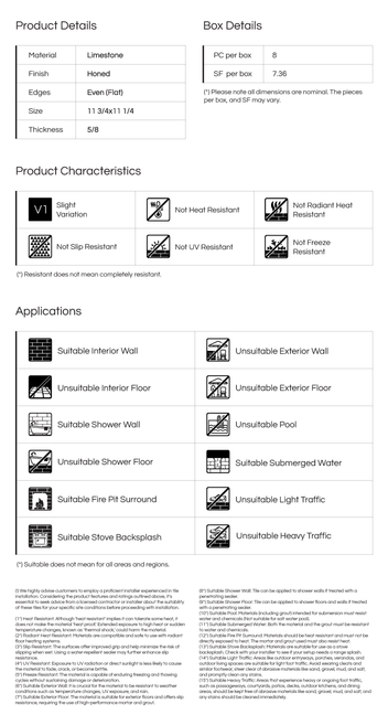 Fluted Beige Limestone Honed Mosaic Tile | Cemento Collection - Cemento ...