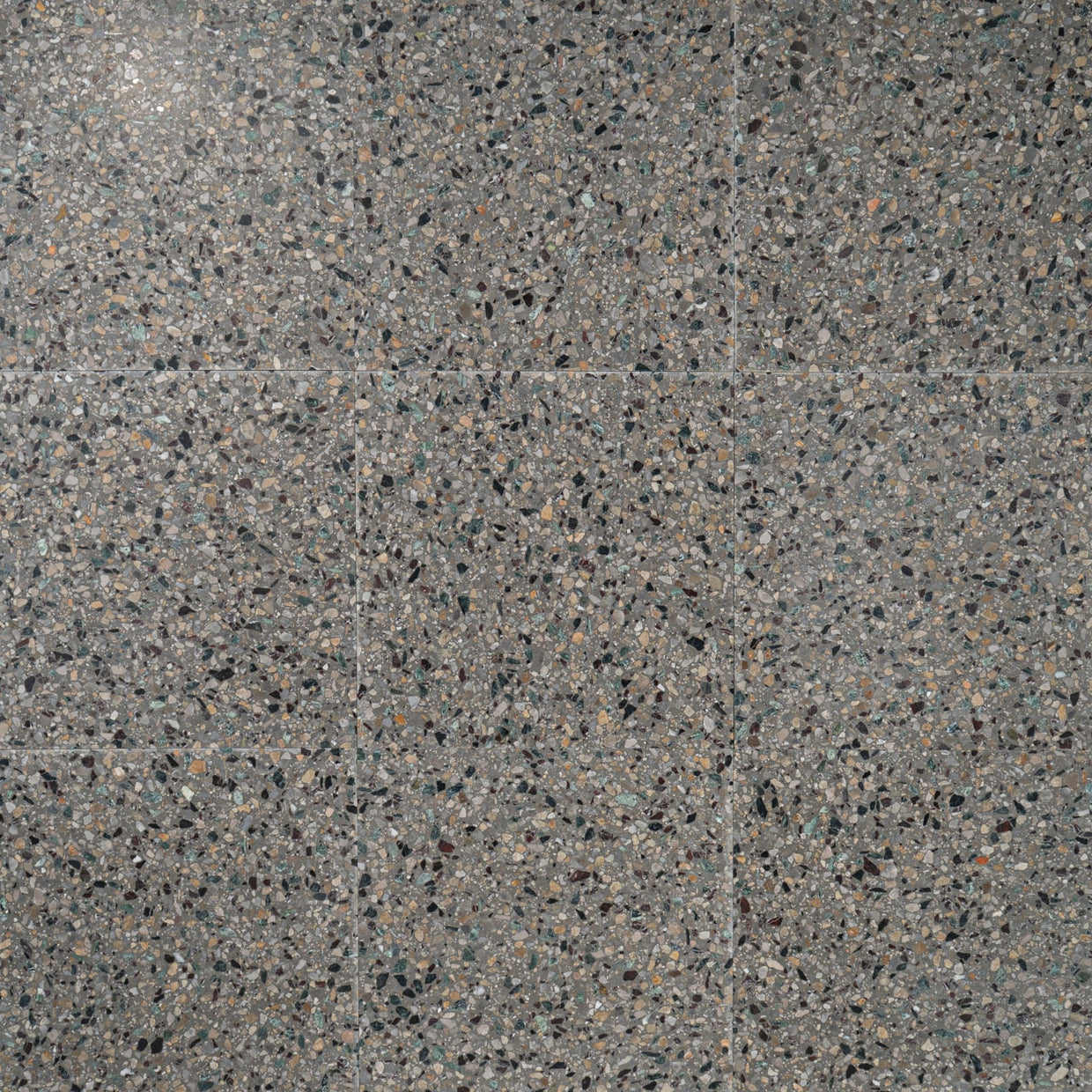 16x16 Terrazzo Tile - Lipari Collection - Cemento Collection