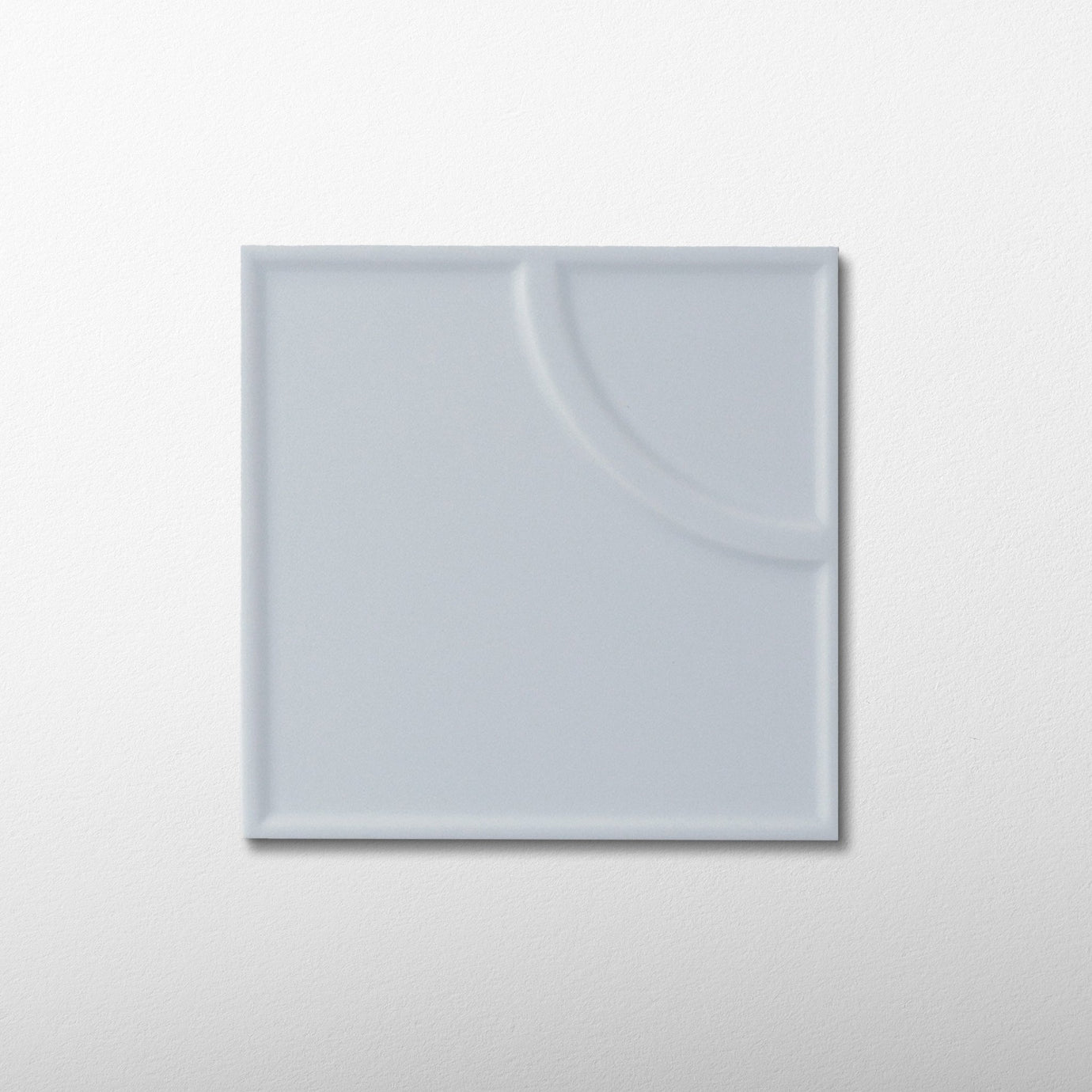 Macaron Radius Blue Cream 5x5 Matte Ceramic Tile | Cemento Collection ...