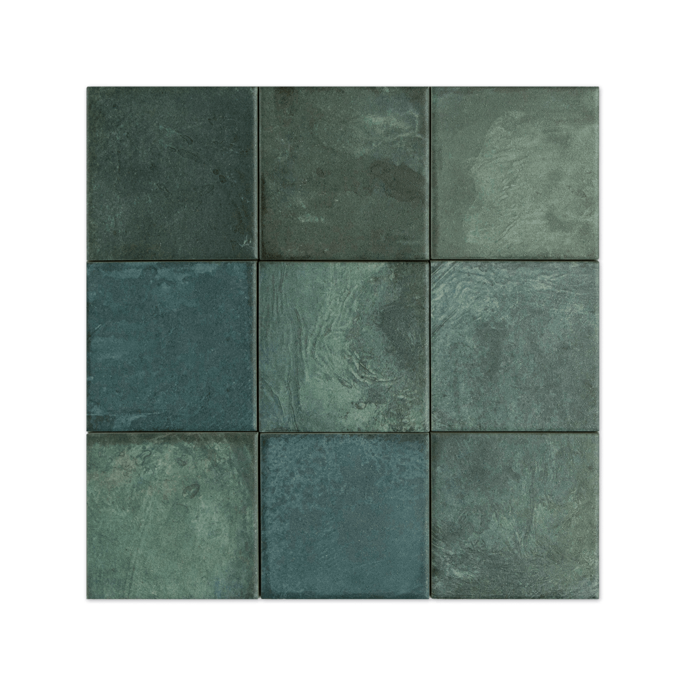 Moonlit Flat Agate Green Porcelain Tile | Cemento Collection - Cemento ...