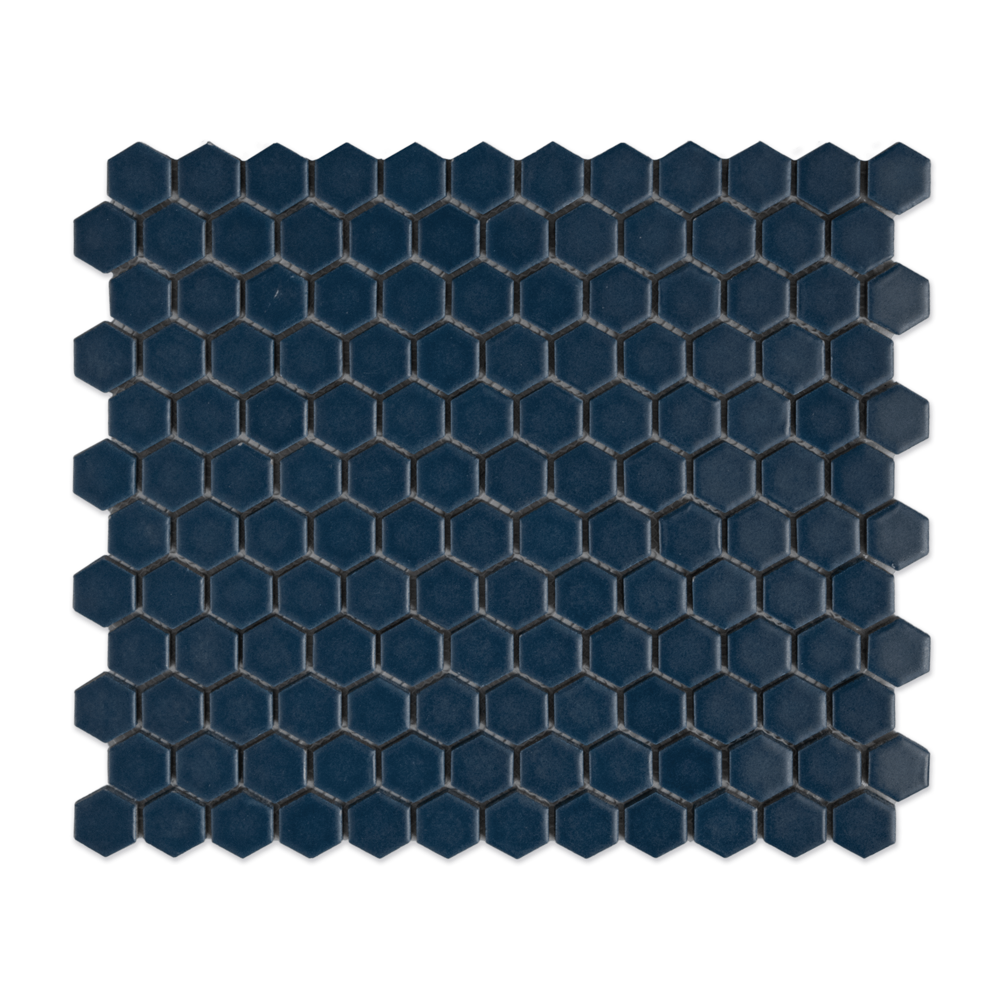 Moroccan Blue 1" Hexagon Matte Porcelain Mosaic Tile | Cemento ...